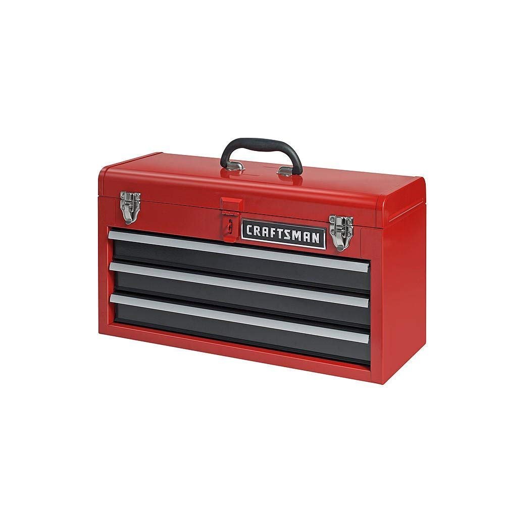 Craftsman 3-Drawer Metal Portable Chest Toolbox Red Review: Is It The ...
