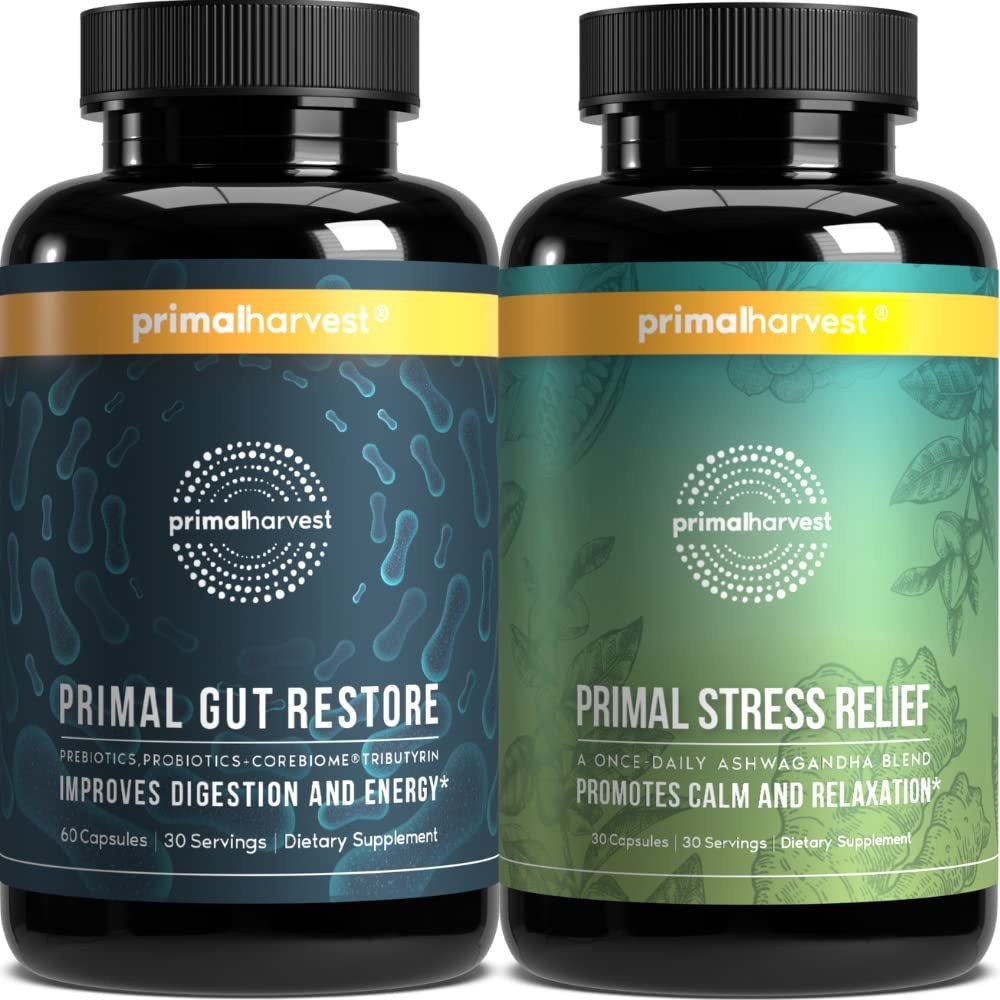 Primal Harvest Primal Gut Restore & Stress Relief Supplements Review ...